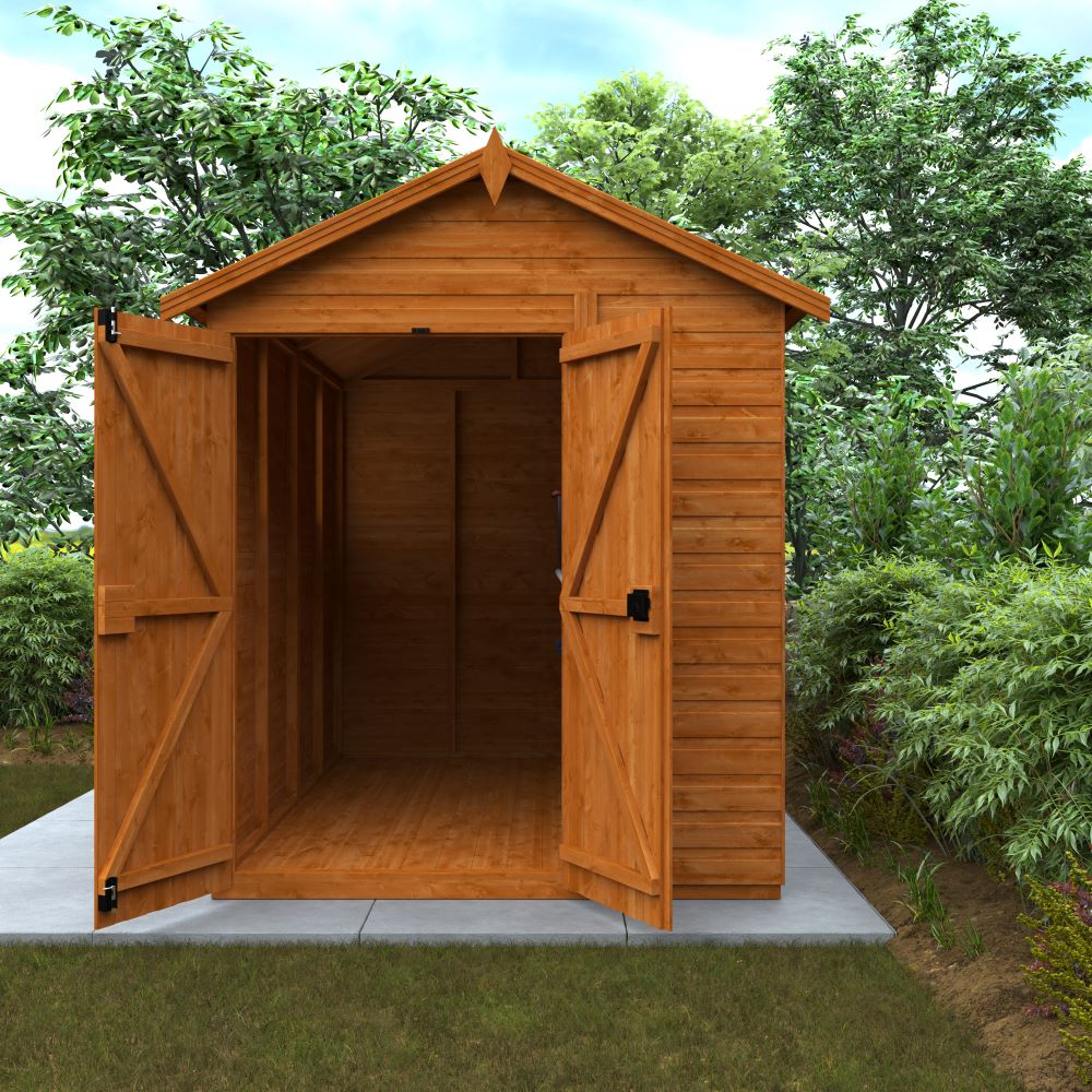 12ft x 6ft Apex Double Door Windowless Shed