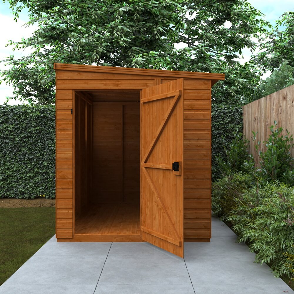 8ft x 4ft Pent Windowless Shed