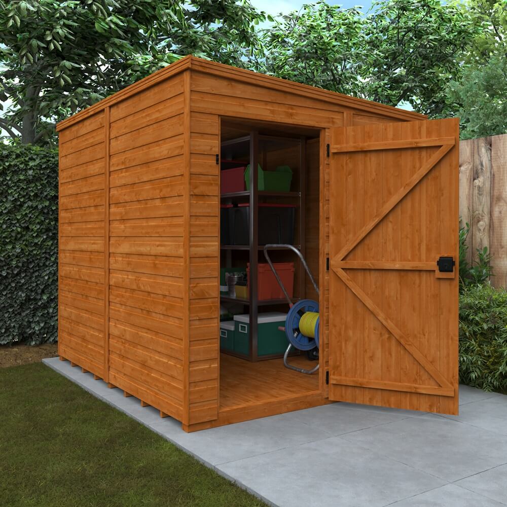 8ft x 4ft Pent Windowless Shed