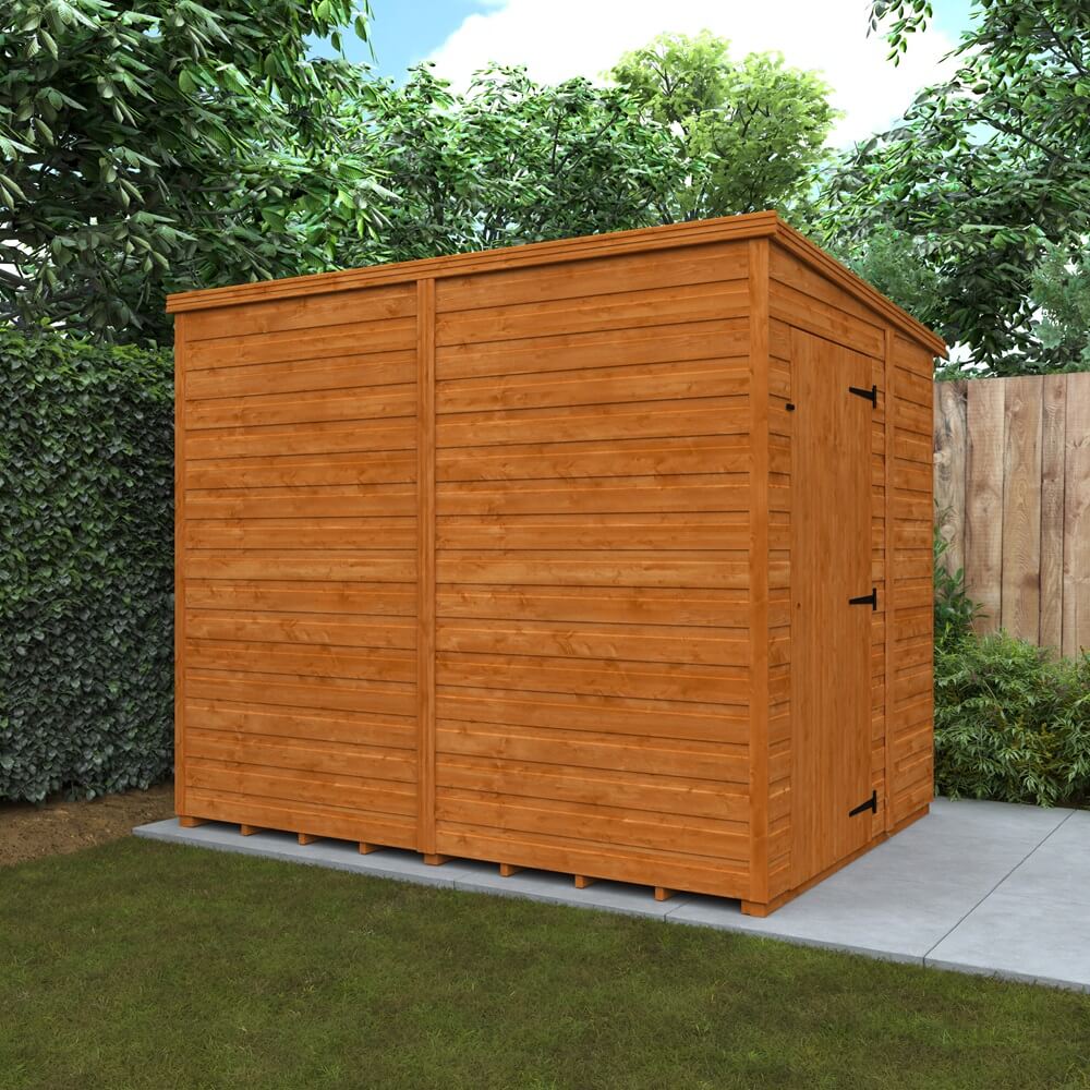 8ft x 4ft Pent Windowless Shed